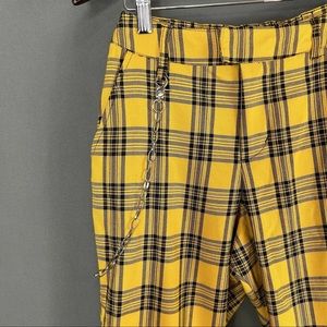 Hot Topic | Pants & Jumpsuits | Nwt Hot Topic Yellow Black Plaid Pants ...